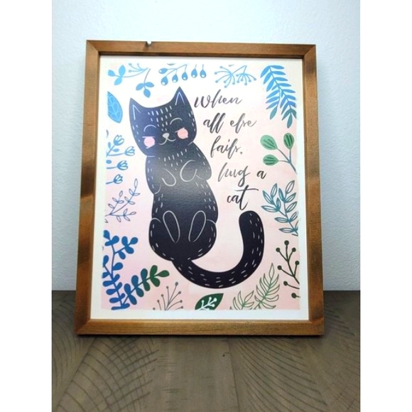 Creative Designs | Wall Decor | When All Else Fails Hug A Cat Canvas ...